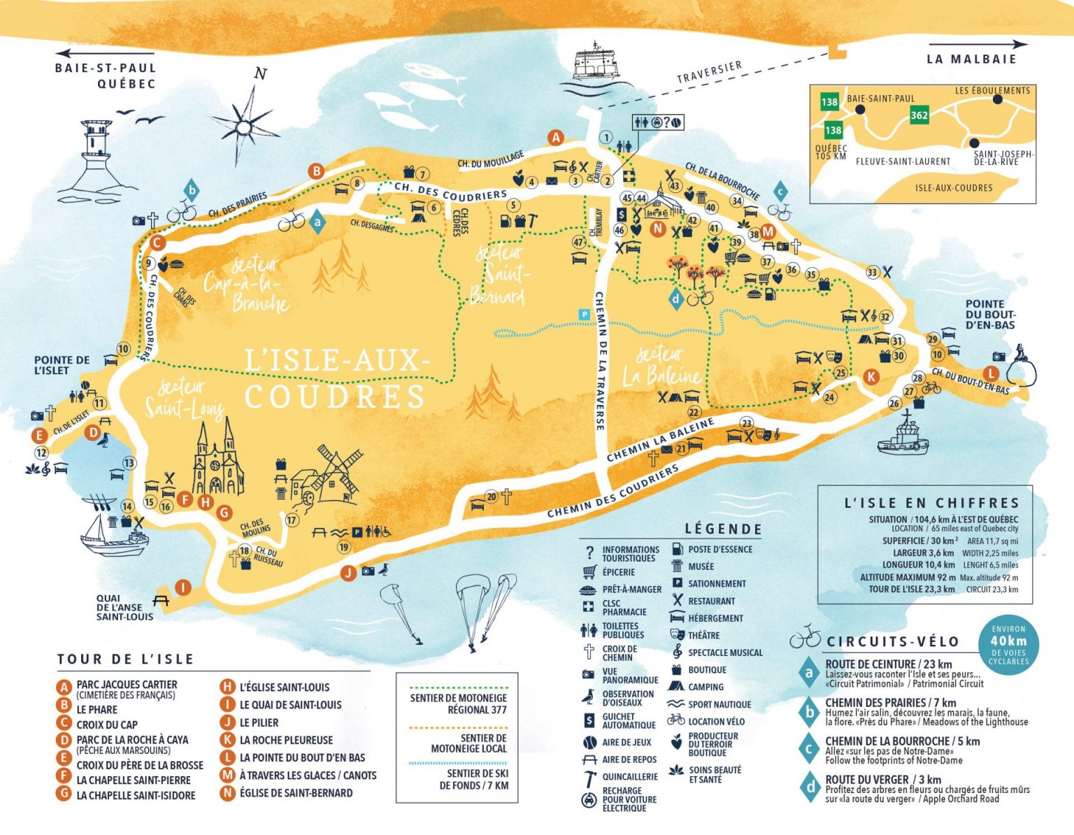 Carte touristique & guide interactif – Tourisme Isle-aux-Coudres